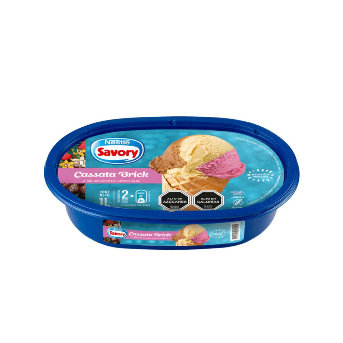 Helado Savory Brick Trisabor Cassata 1L - Savory – Pura Vida Congelados