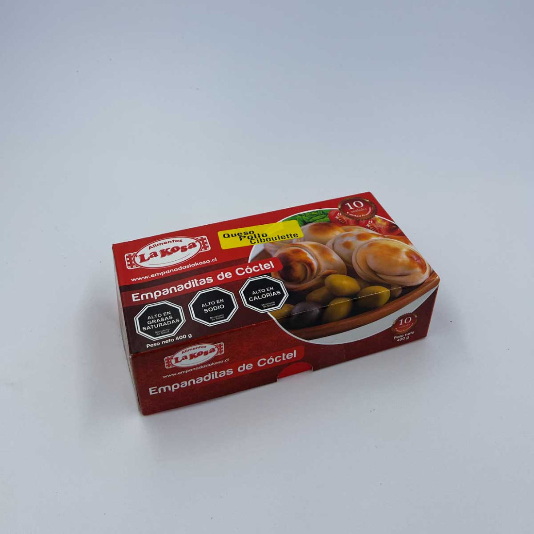 Empanada de cóctel Queso Pollo Ciboulette - La Kosa – Pura Vida Congelados